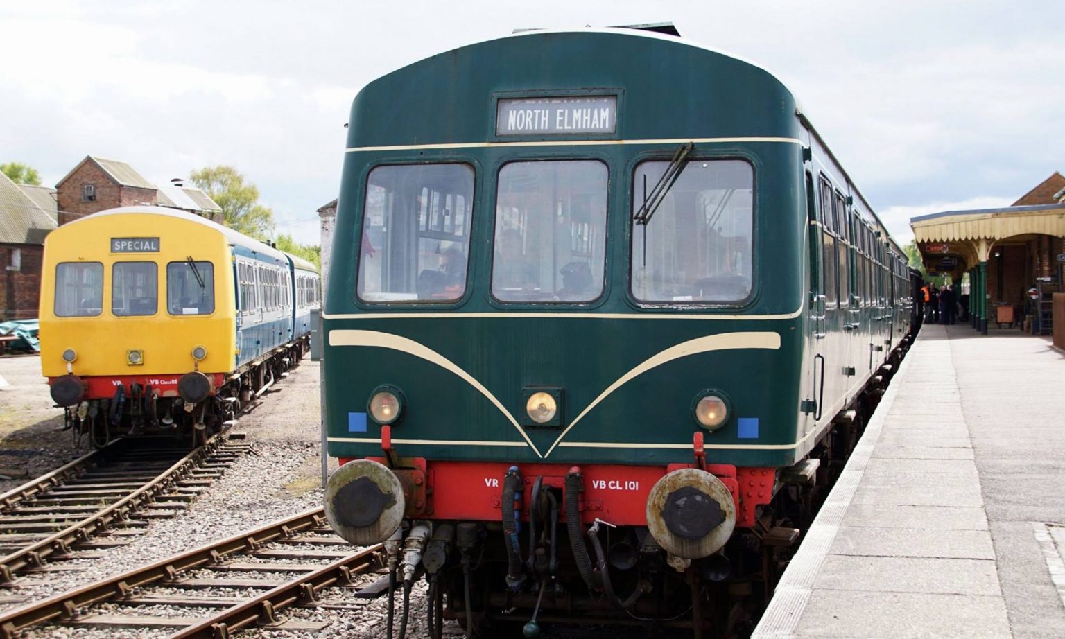 Fakenham East station and maltings - Norfolk Orbital Railway